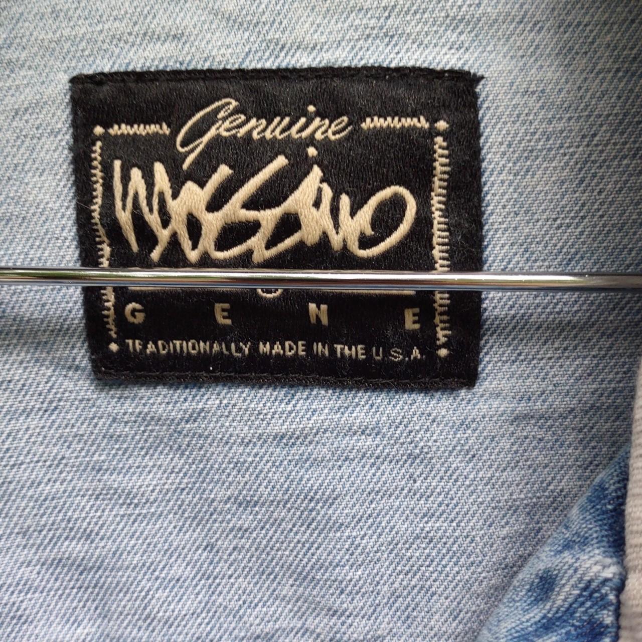 Vintage long denim jacket Mossimo brand Some signs... - Depop