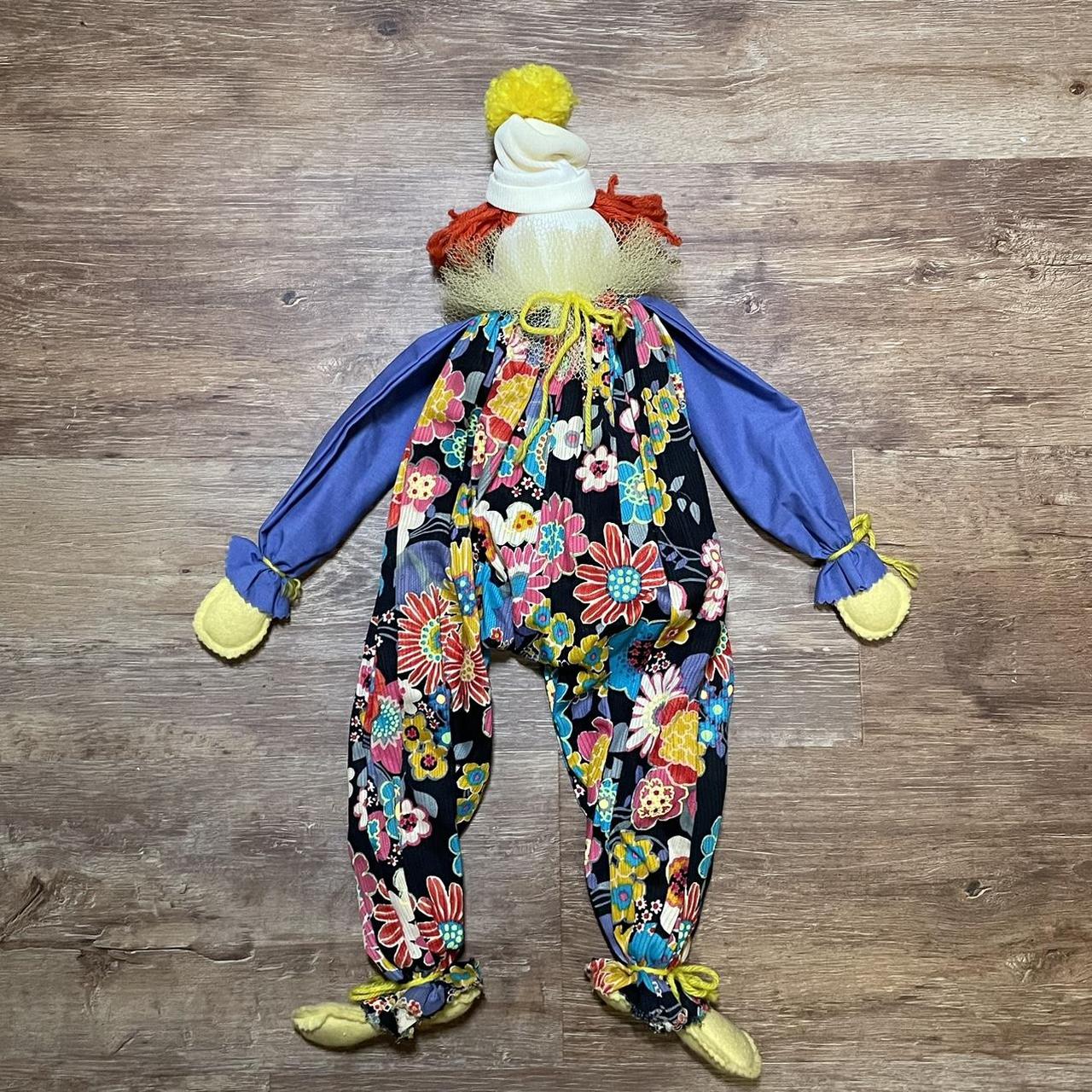Clown doll. wood plank body #clown #trinkets... - Depop