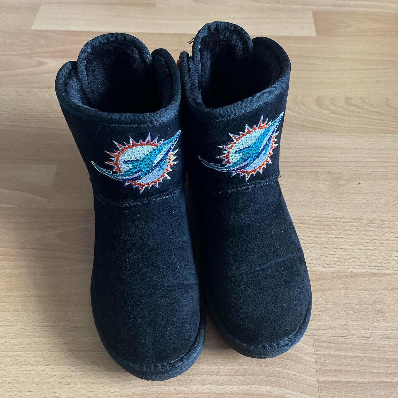 miami dolphins fury boots size 6! like a dupe for... - Depop