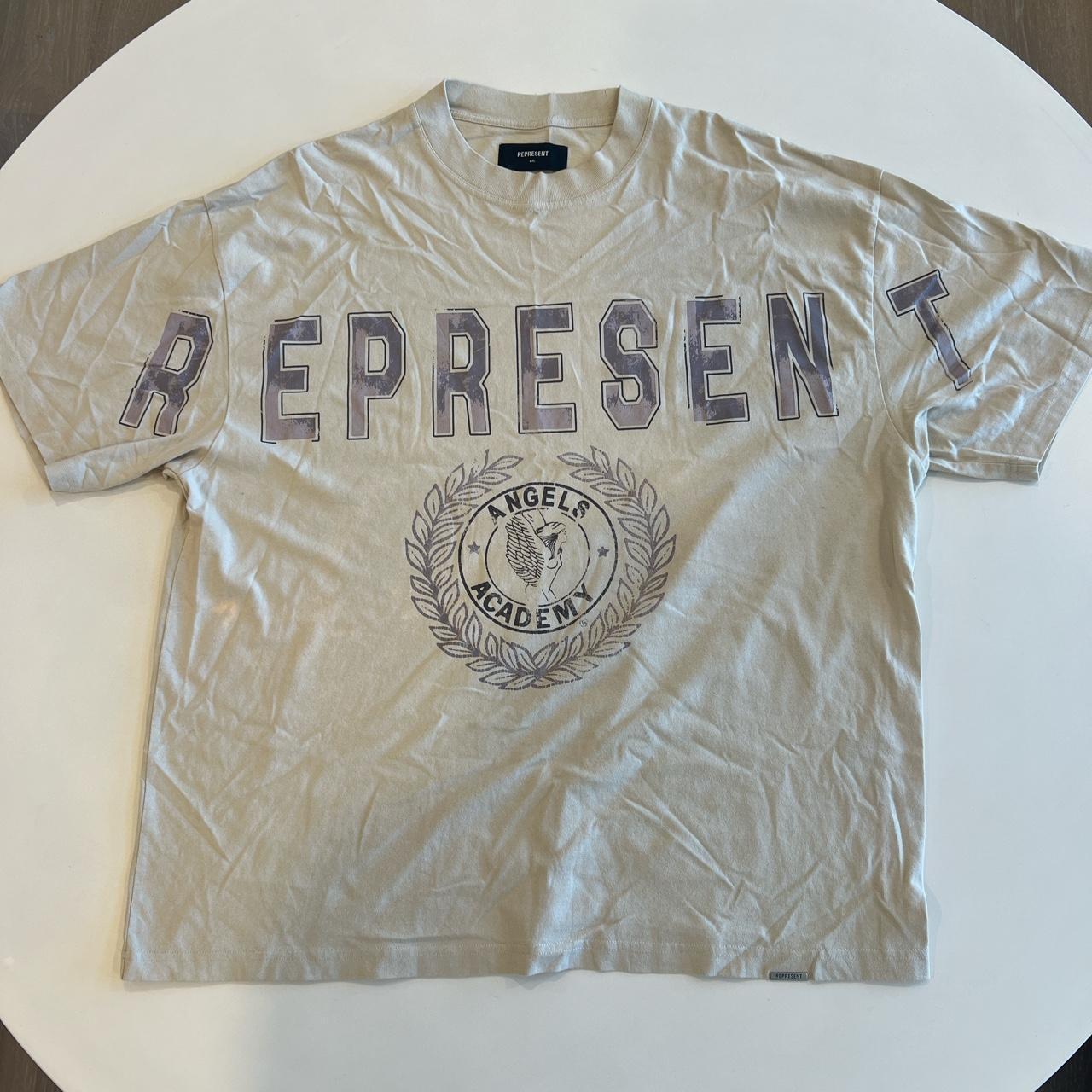 Represent XXL t-shirt #represent #beige #tshirt - Depop