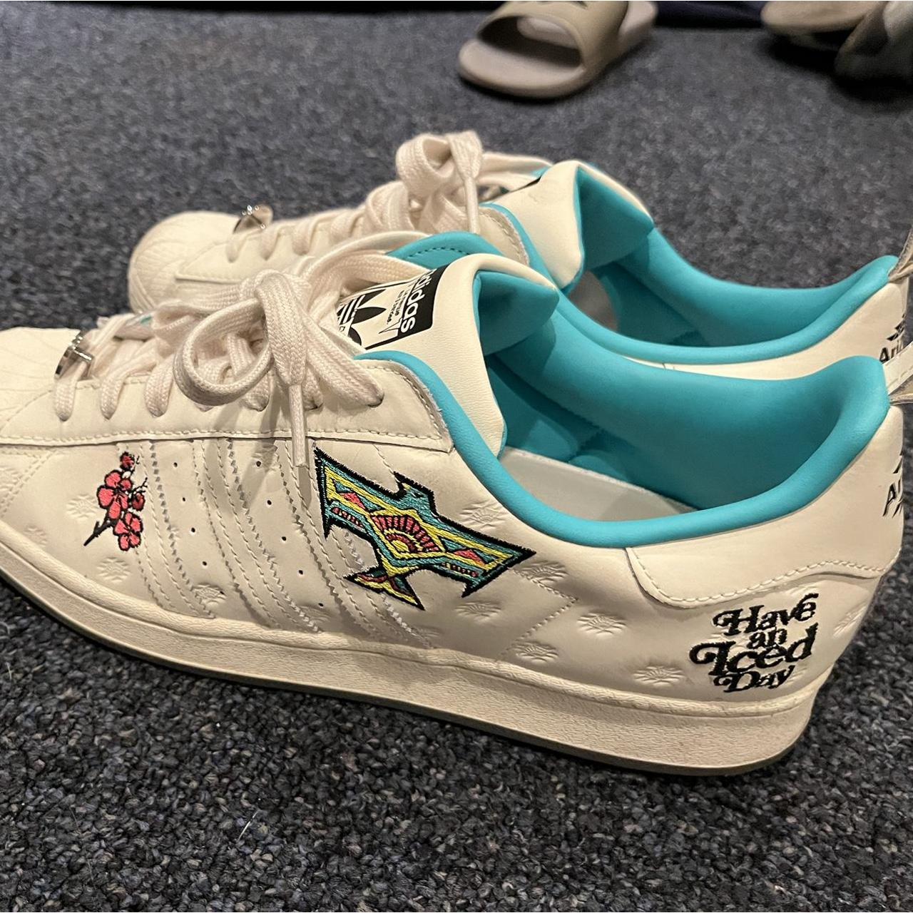 adidas superstar x arizona shoes size 11 very cool... - Depop