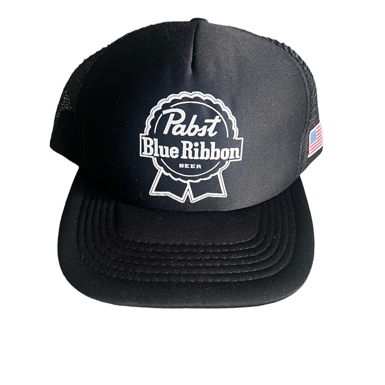 Pabst Blue Ribbon Trucker Hat Vintage PBR... - Depop