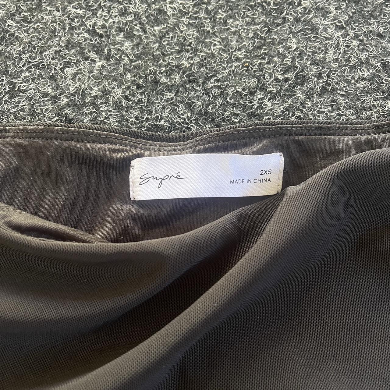 supre maxi skirt mesh material super flattering... - Depop