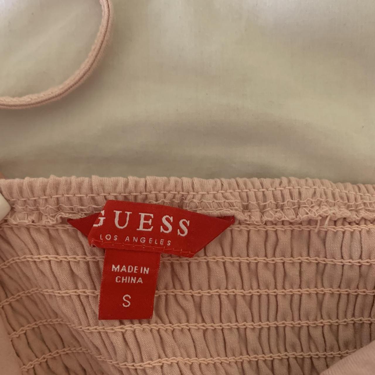 Stunning baby pink guess corset vest top amazing... - Depop