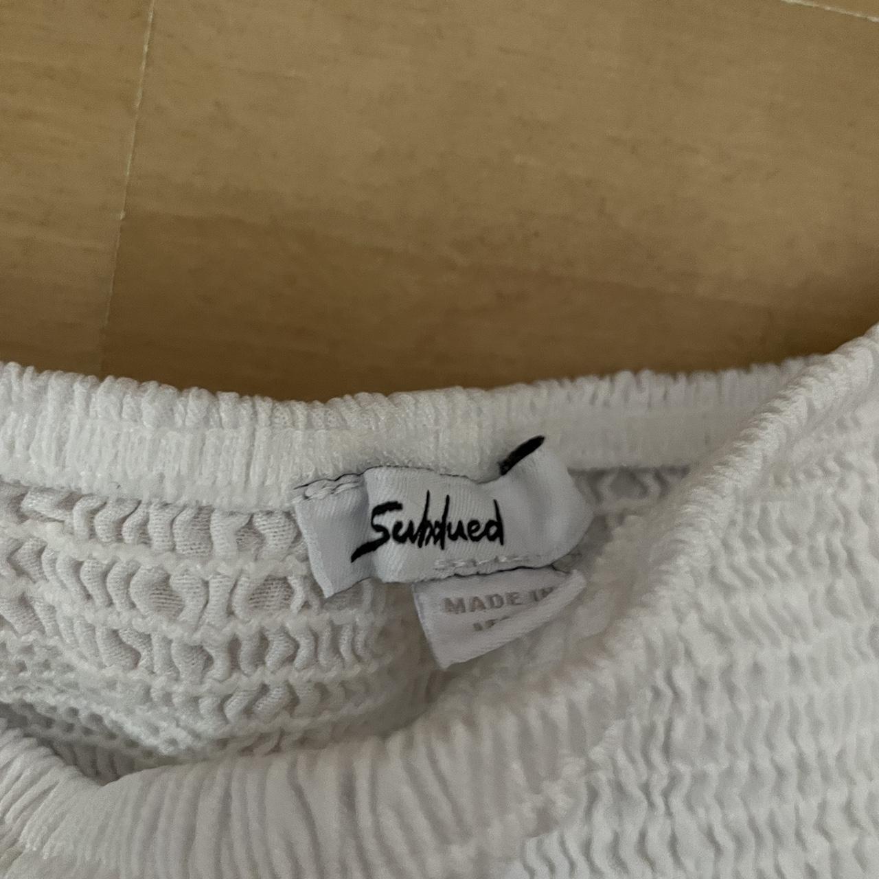 Adorable white tiered subdued rara miniskirt size m... - Depop