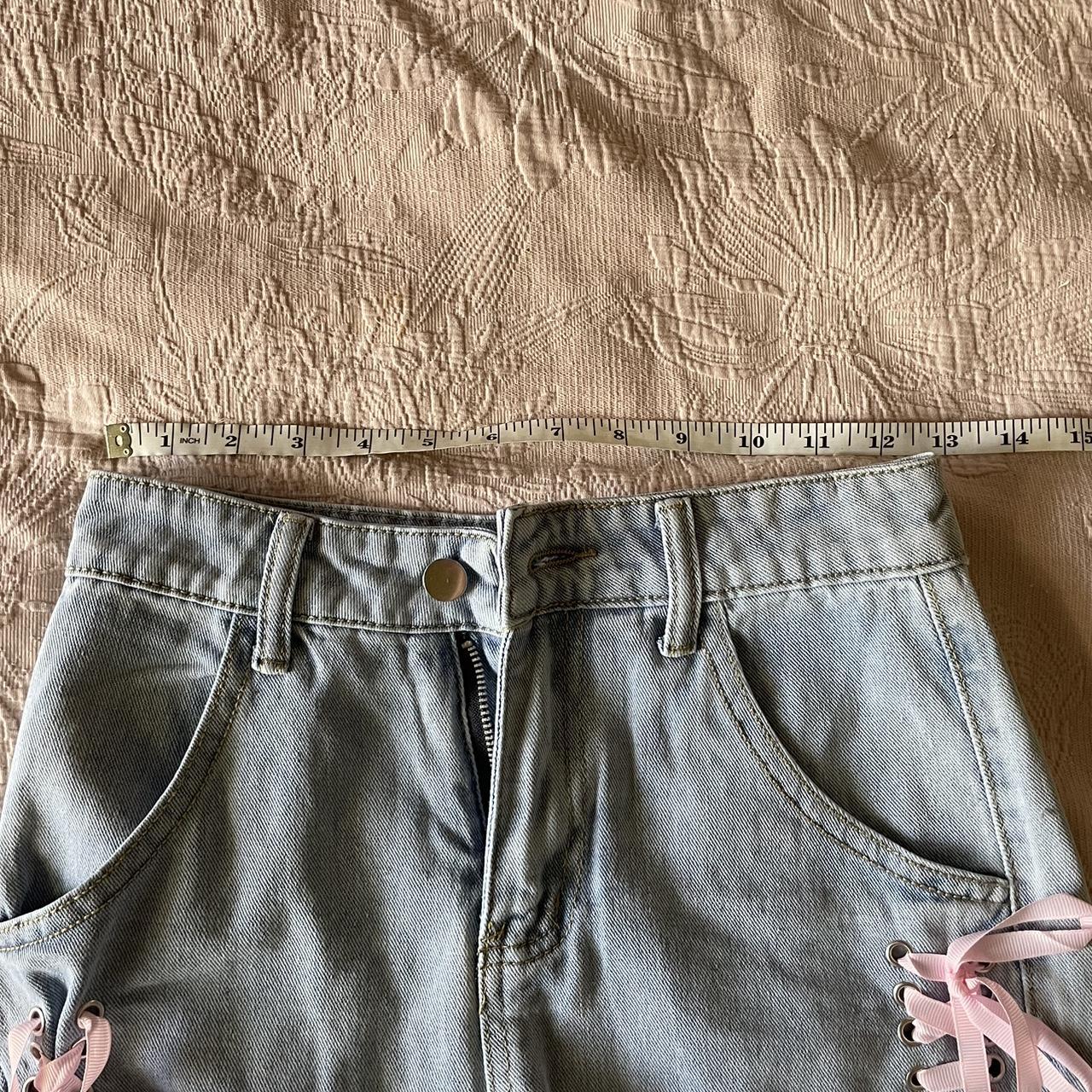 super cute denim shorts high waisted perfect... - Depop