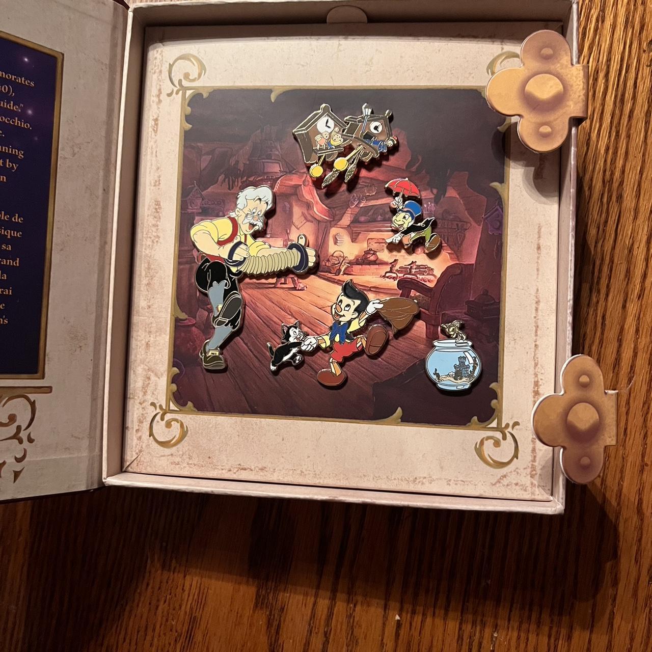 Disney collectors pins Pinocchio five pieces new... - Depop