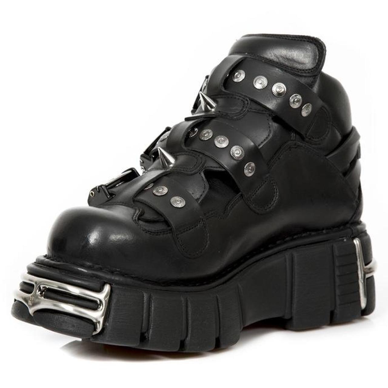 in search of newrock boots with spikes newrock... - Depop