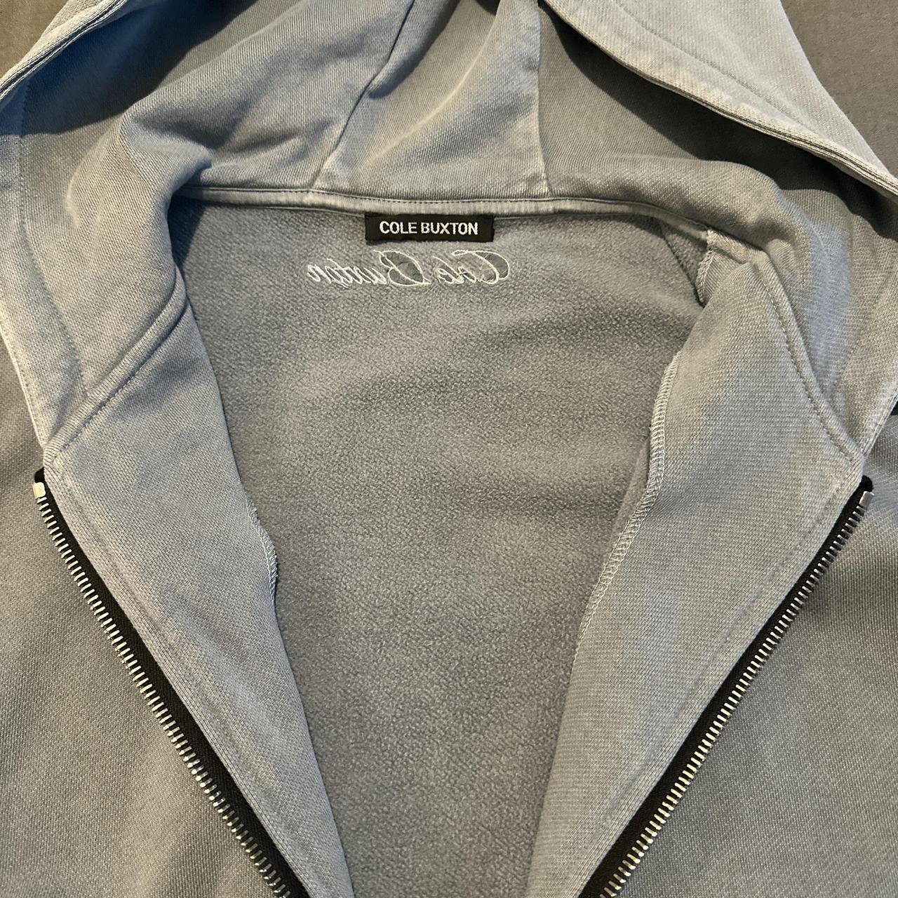 Cole Buxton HEAVYWEIGHT CROPPED LOGO ZIP... - Depop