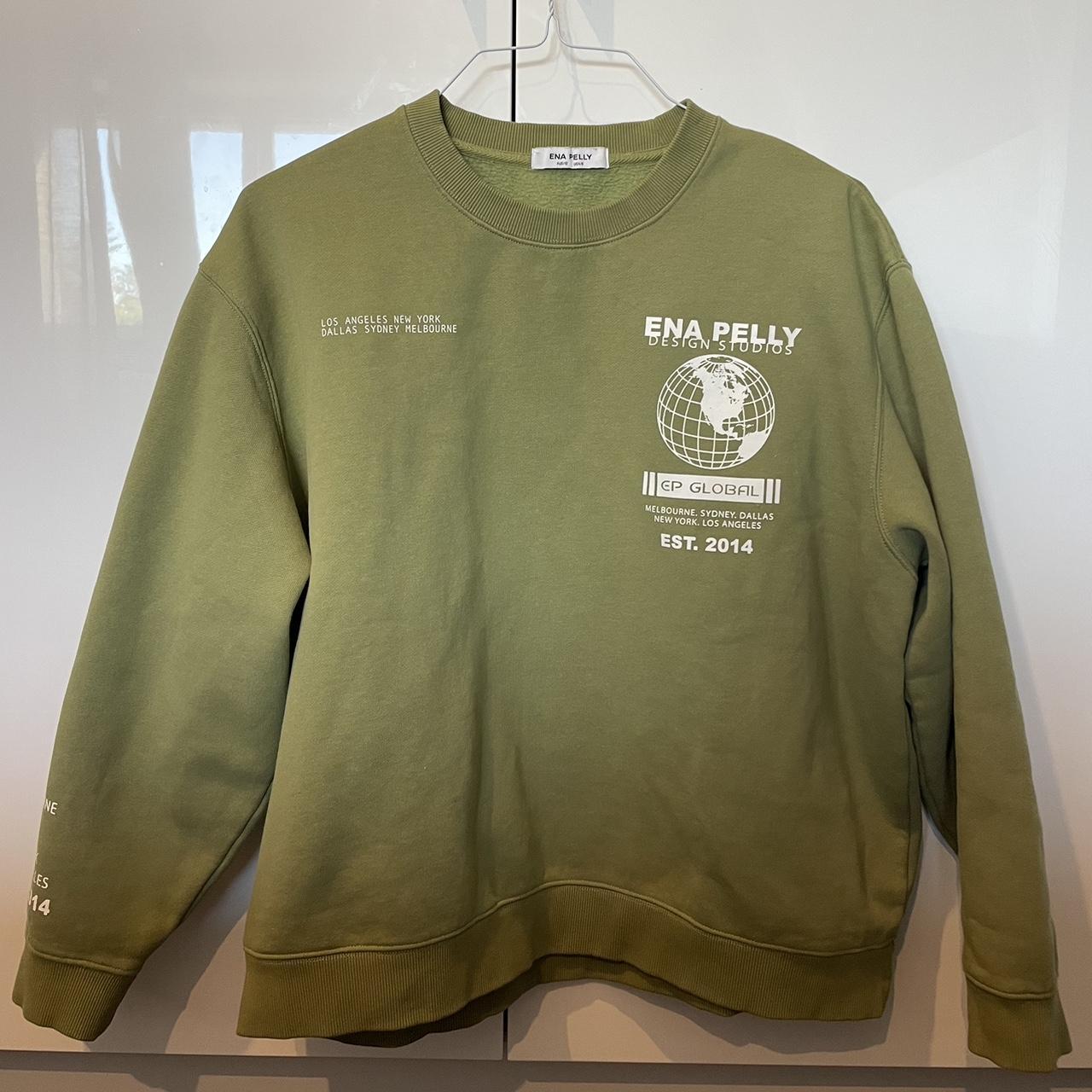 Ena Pelly green jumper Size 12 (fits 8-10) - Depop