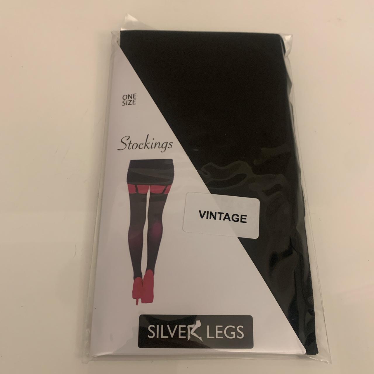 SILVER LEGS Vintage Nylon Stockings This is a... - Depop