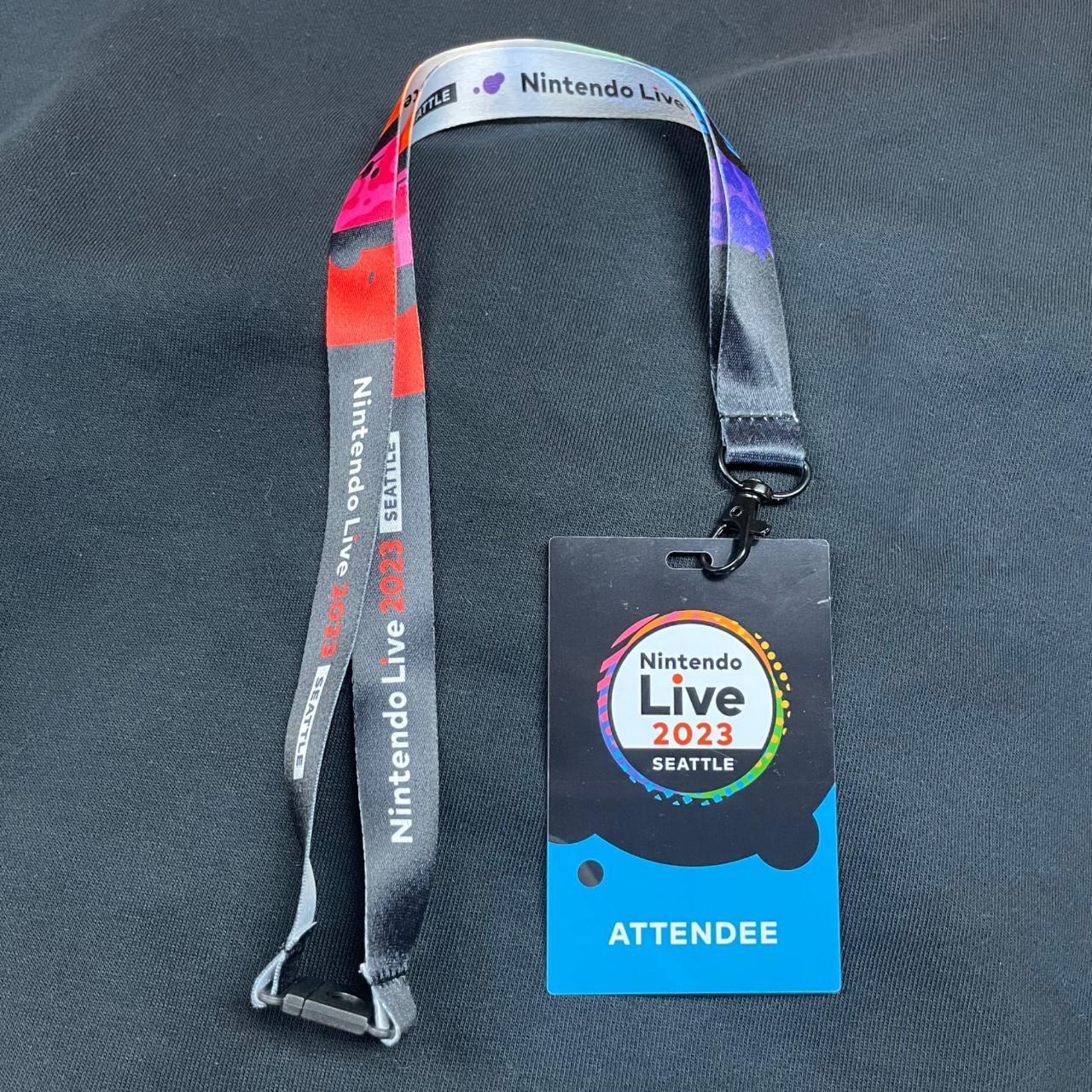 Nintendo Live 2023 Seattle Lanyard & Badge. Like... - Depop