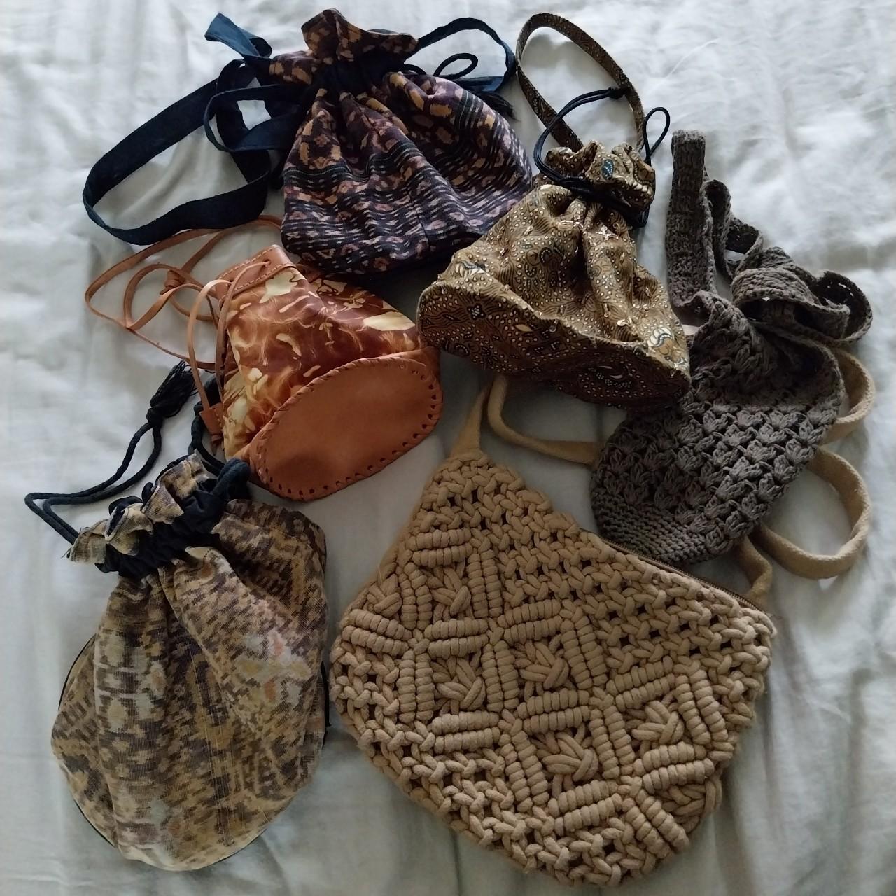 5 Earthy toned boho shoulder bags. All in solid,... - Depop