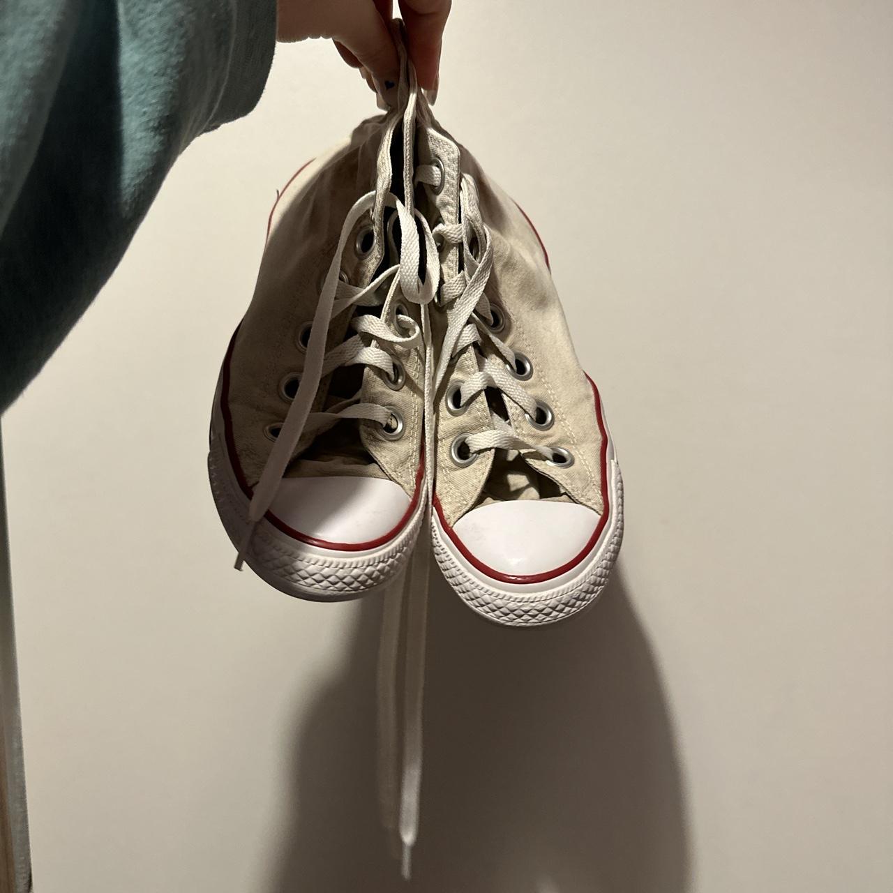 white high top converse open to offers - Depop
