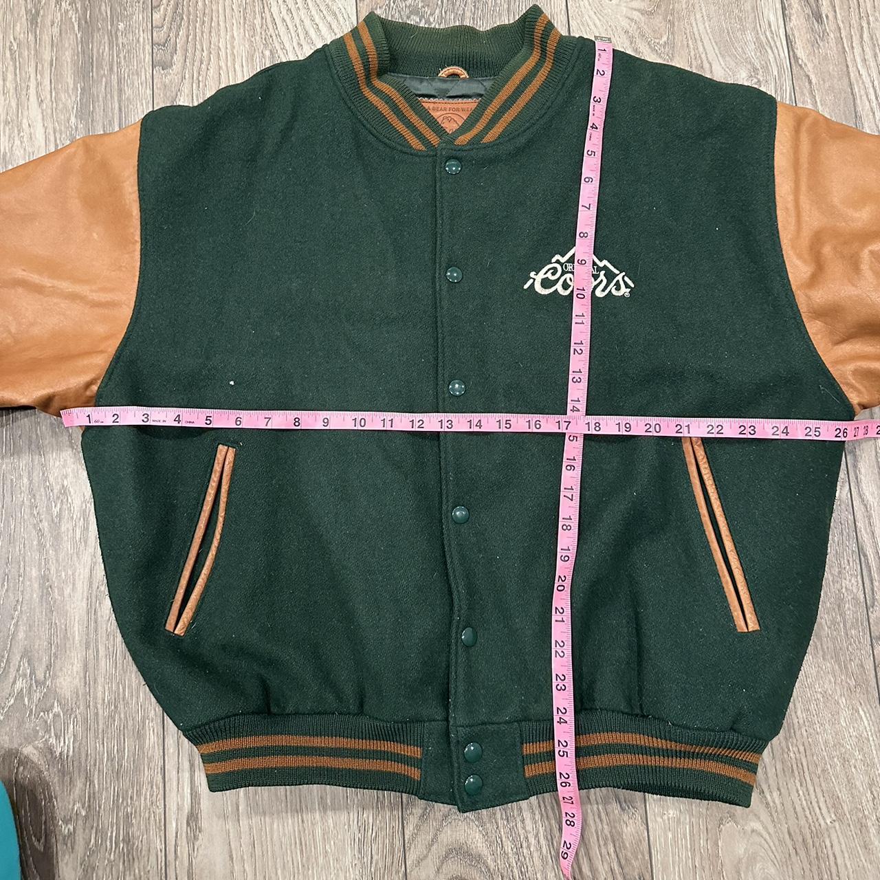 VINTAGE COORS BEER VARSITY BOMBER JACKET Jacket... - Depop