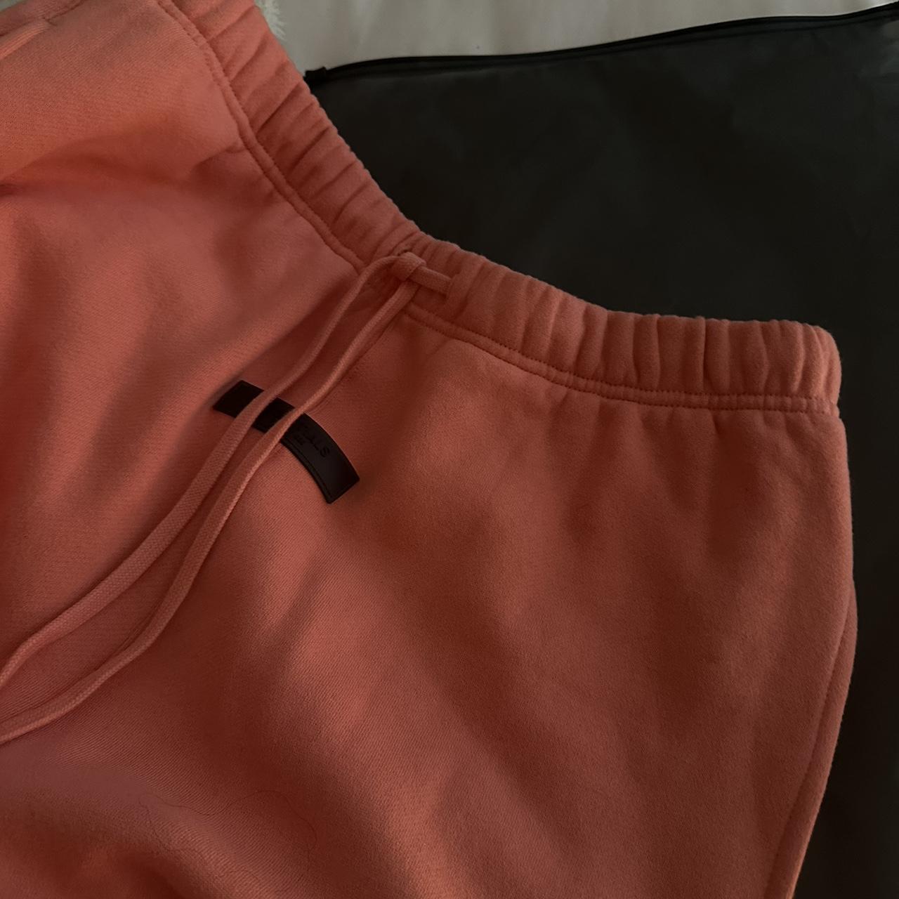 NEW ESSENTIALS CORAL PANTS WORN TWICE PROOF OF PURCHASE - Depop
