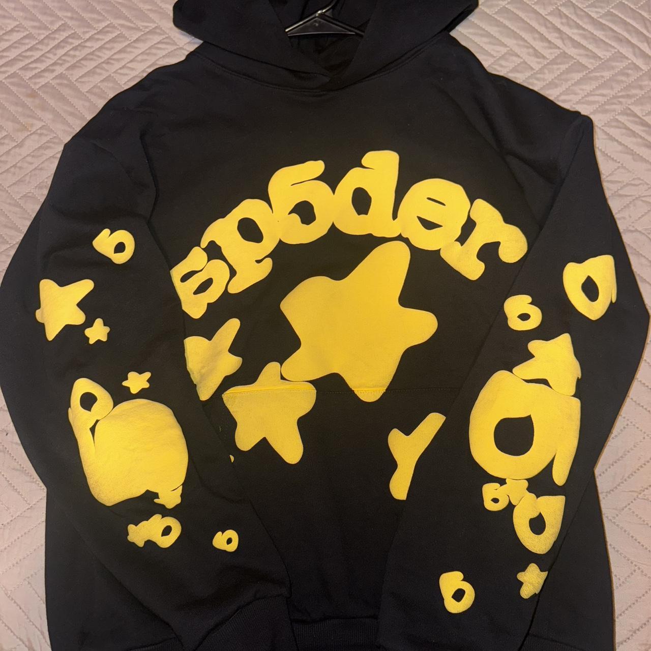 Large black beluga spider hoodie | Depop