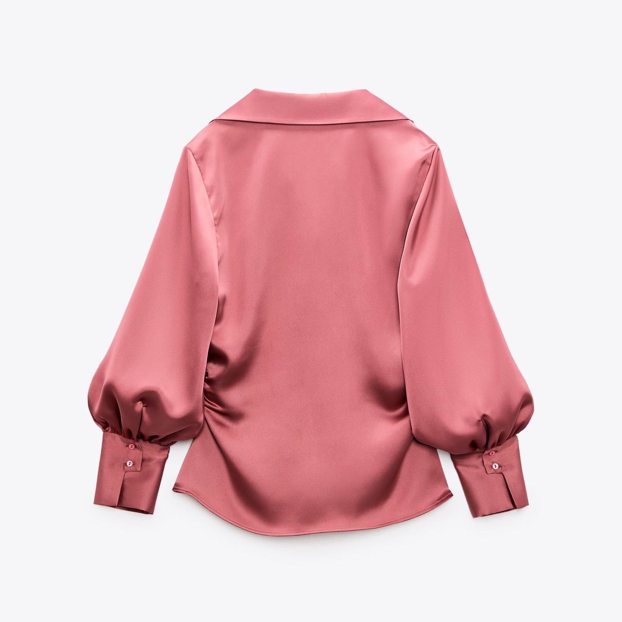 Zara Women's Pink Shirt | Depop