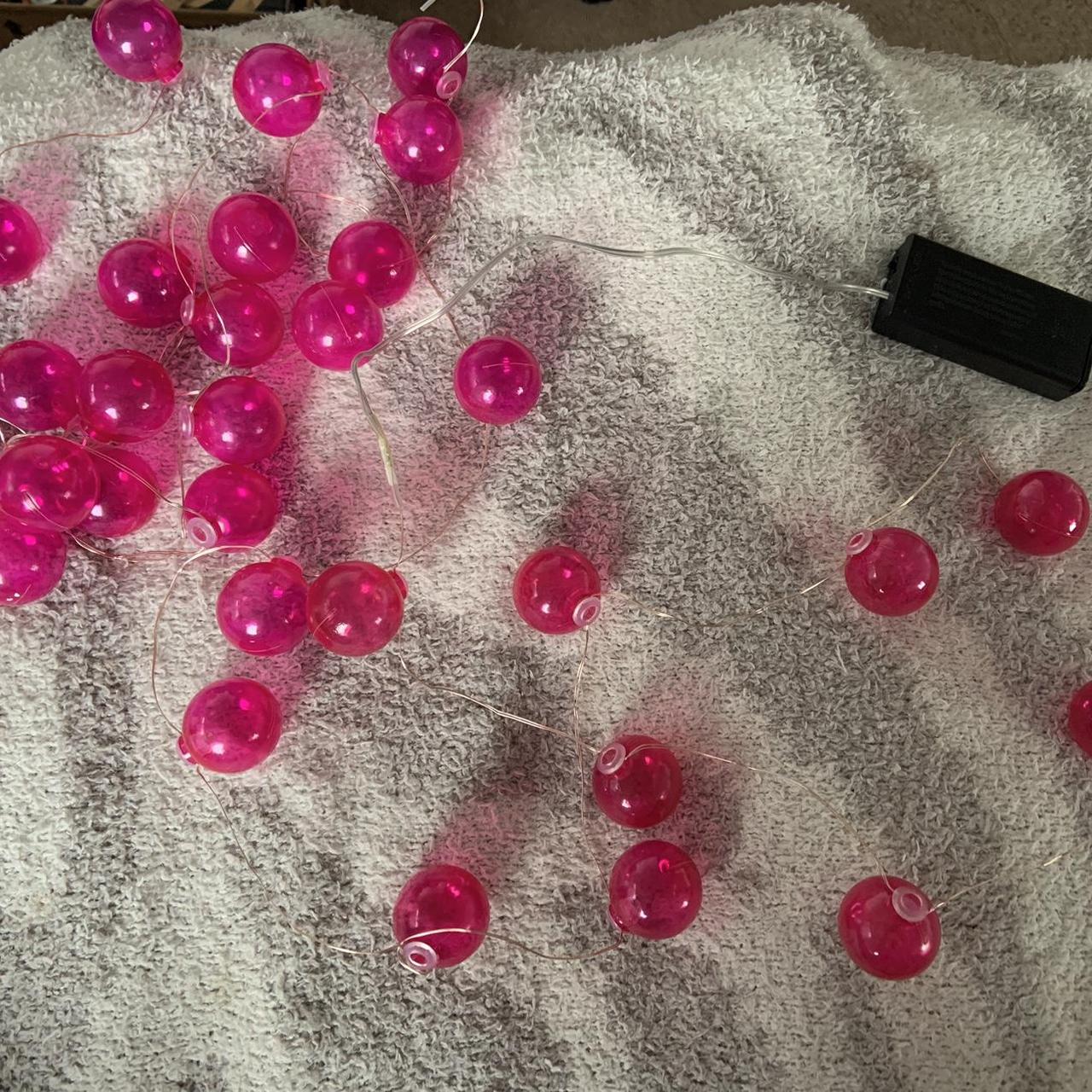Set of like new Pink Led Battery Powered... - Depop