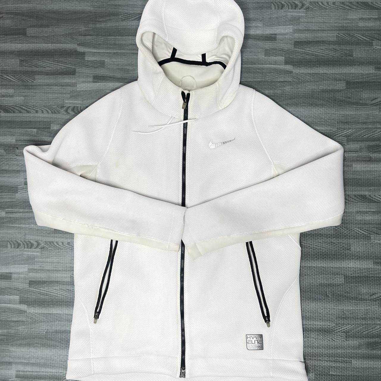 Nike Hyper Elite Thermal Jacket Zip Up All White... | Depop