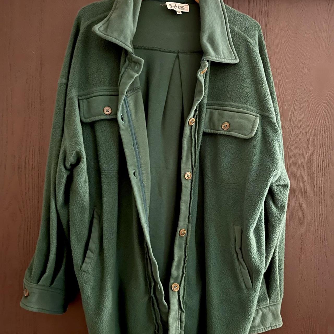 Oversized Grunge Jacket in Evergreen Purchased from... - Depop