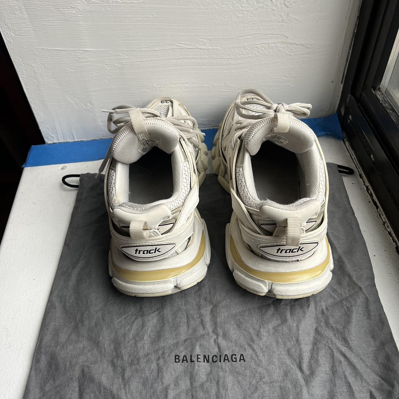 These are white, Balenciaga Track Sneakers bought in... - Depop