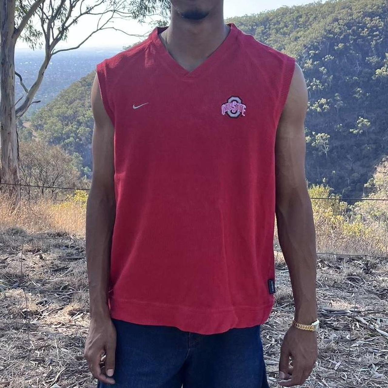 nike team Ohio state vest red Ohio state nike team... | Depop