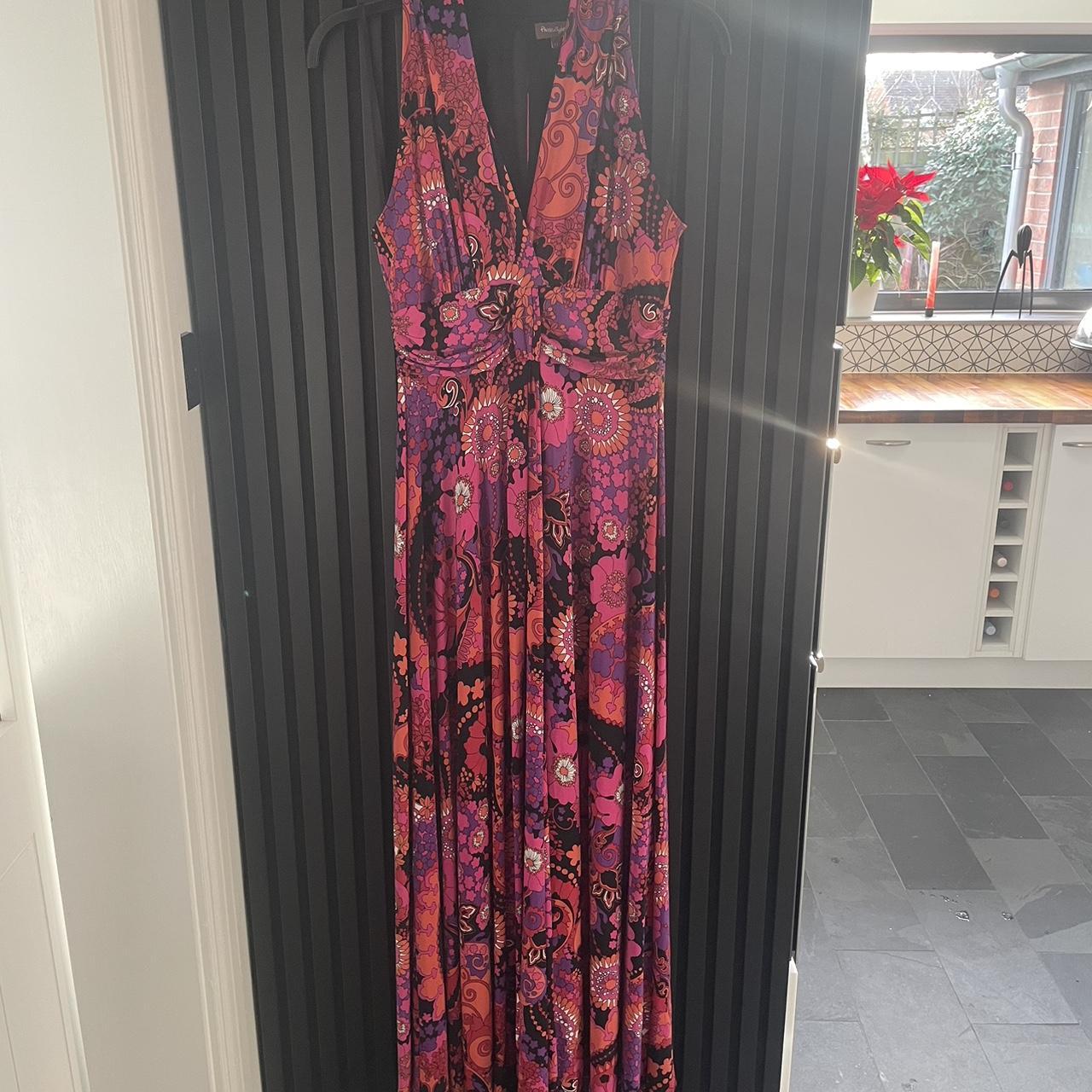 Phase Eight Patterned Dress. Hardly worn. Size 12.... - Depop