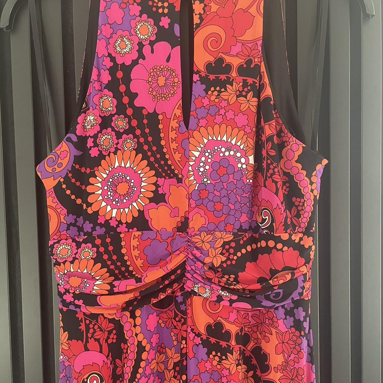 Phase Eight Patterned Dress. Hardly worn. Size 12.... - Depop