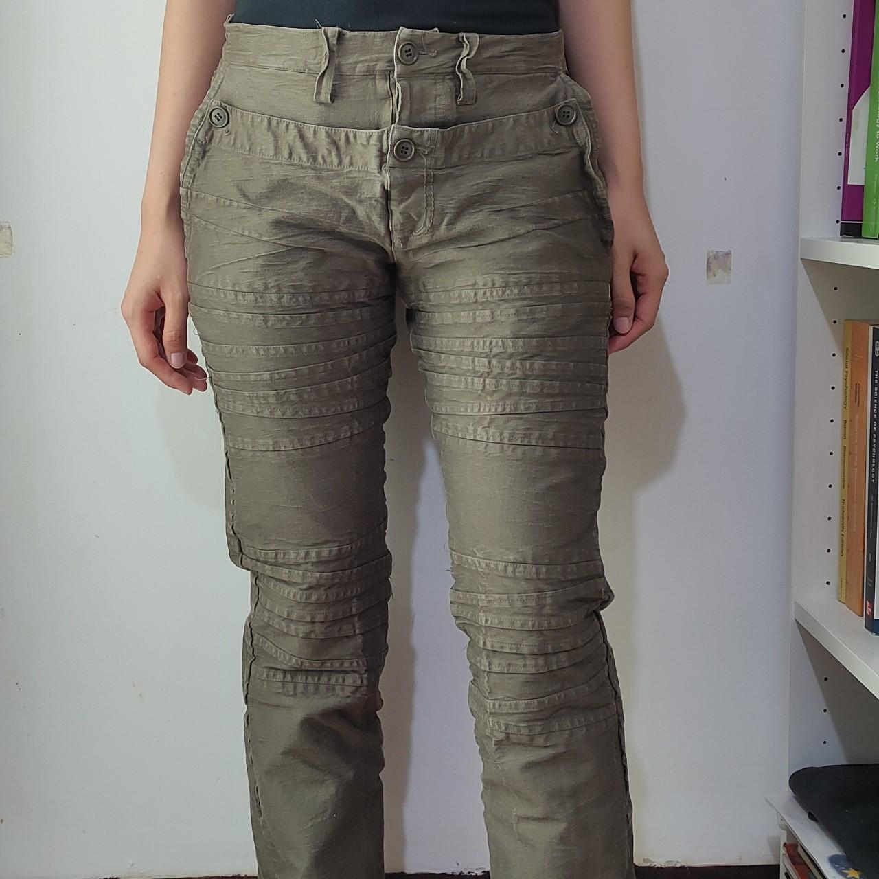 Cabane de Zucca double waist biker pants - Depop