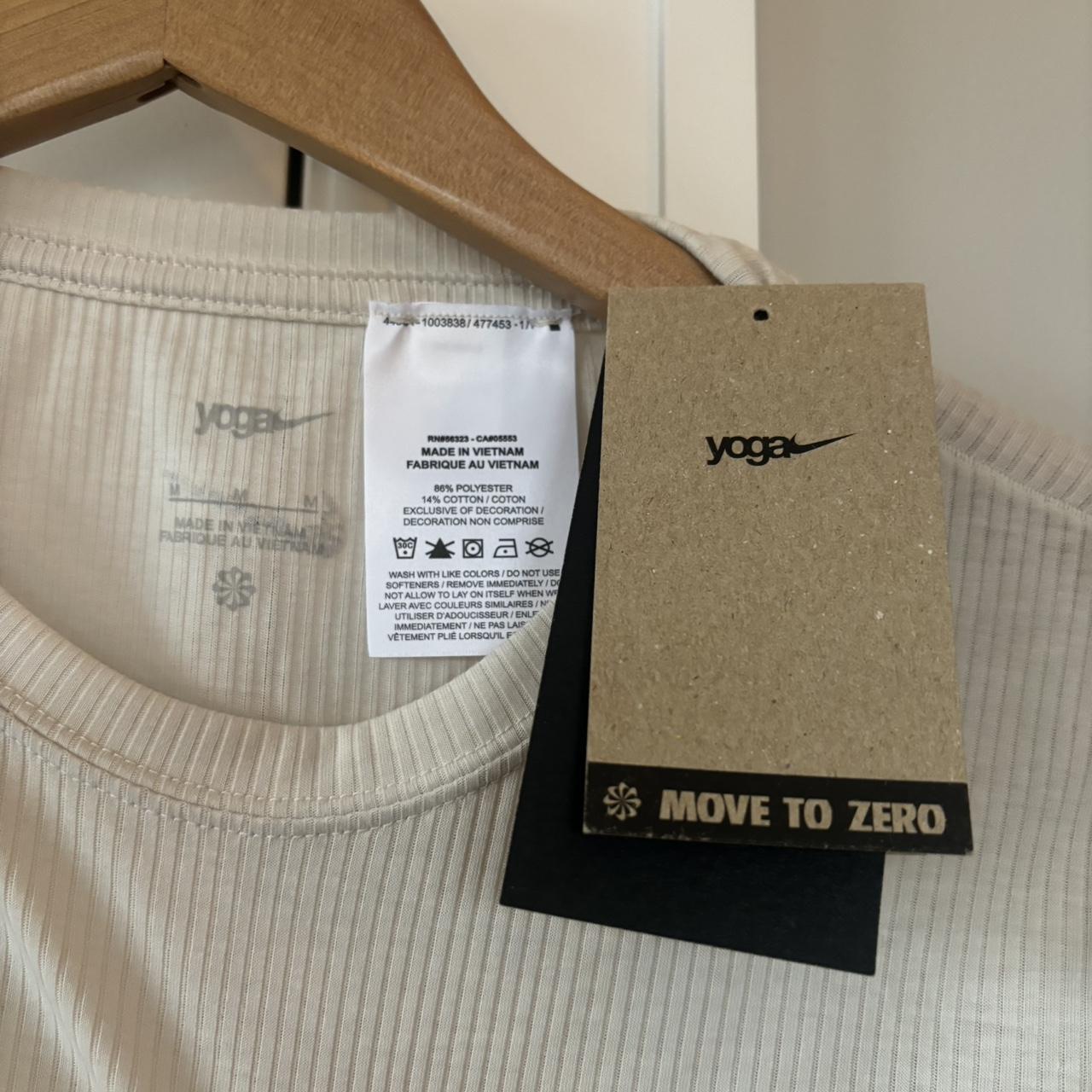 Nike Yoga cropped shawl— size medium, ribbed. Super... - Depop