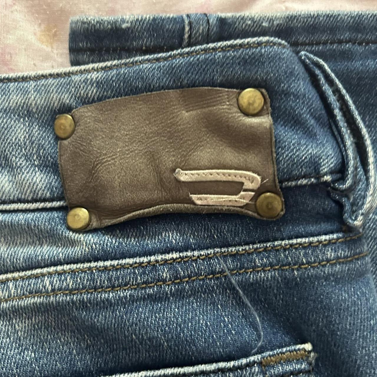 authentic Diesel flared jeans in excellent... - Depop