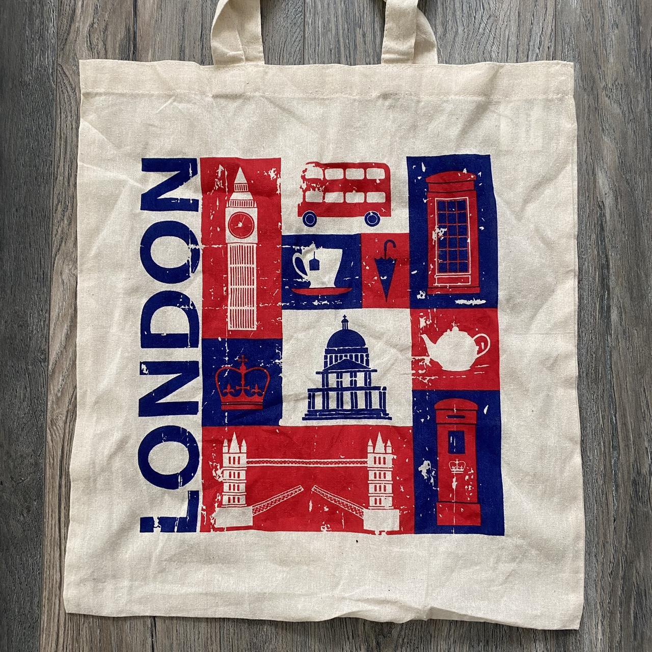 London Canvas tote bag Perfect size Nice vintage... - Depop