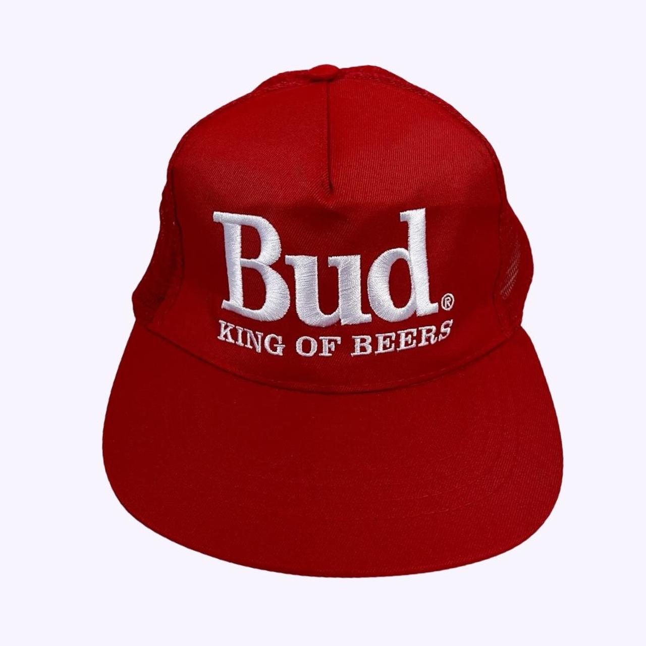 BUD King of Beers Cap Never worn, in perfect... - Depop