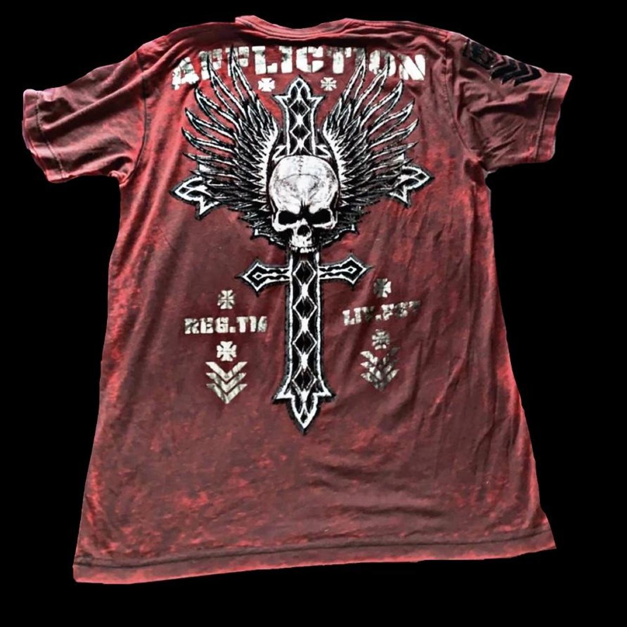 affliction t shirt size L #affliction #mmaelite... - Depop
