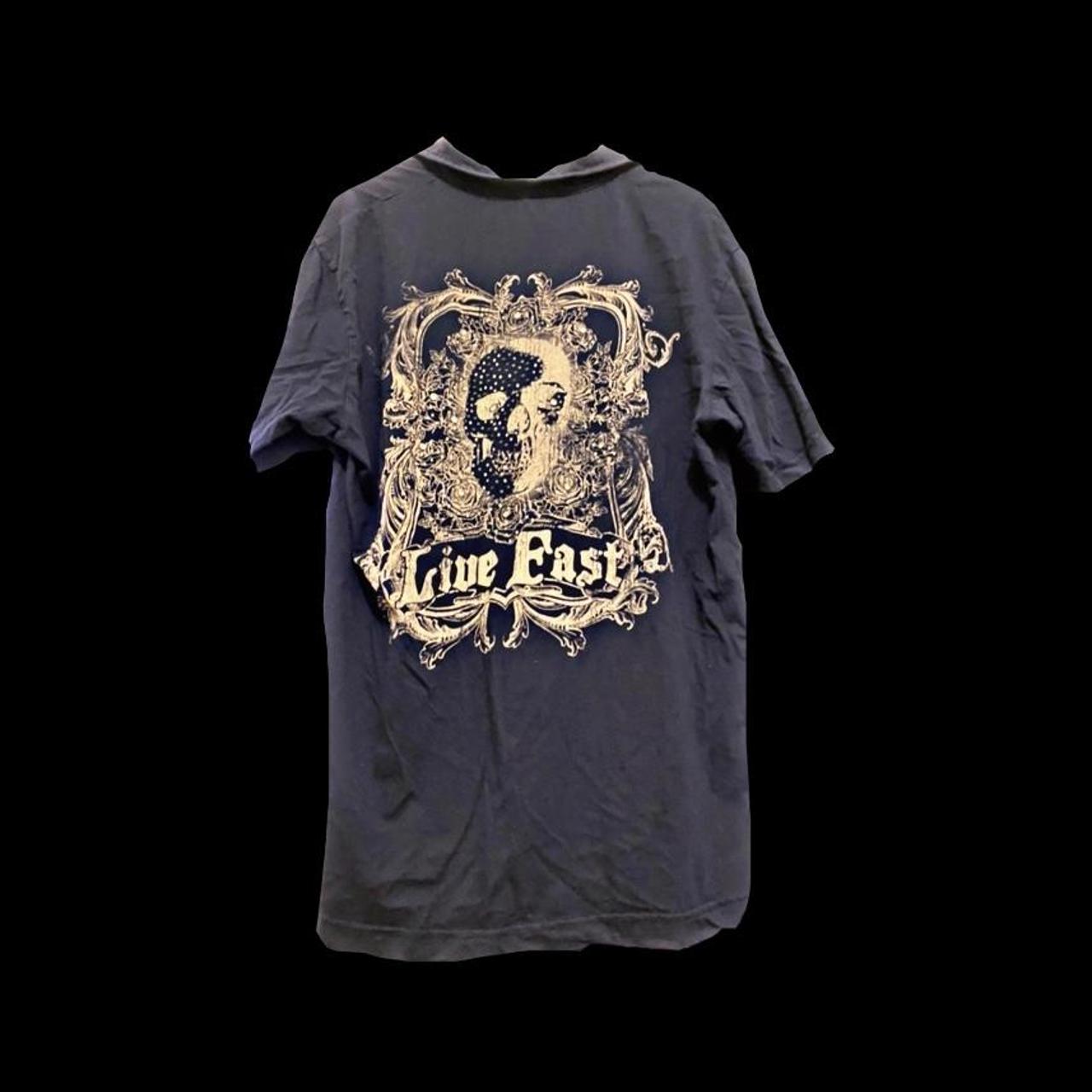 Live fast affliction style polo shirt size... - Depop