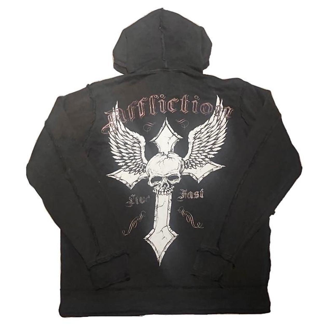 Affliction hoodie very rare send offers size M fits... - Depop