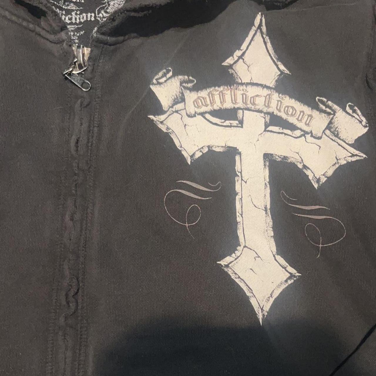 Affliction hoodie very rare send offers size M fits... - Depop