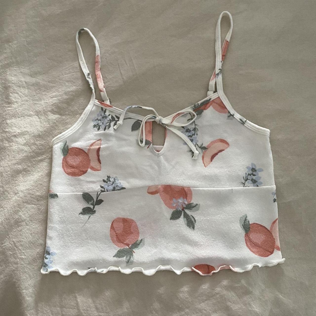 Hollister Gilly Hicks Peach Crop Top Amazingly... - Depop