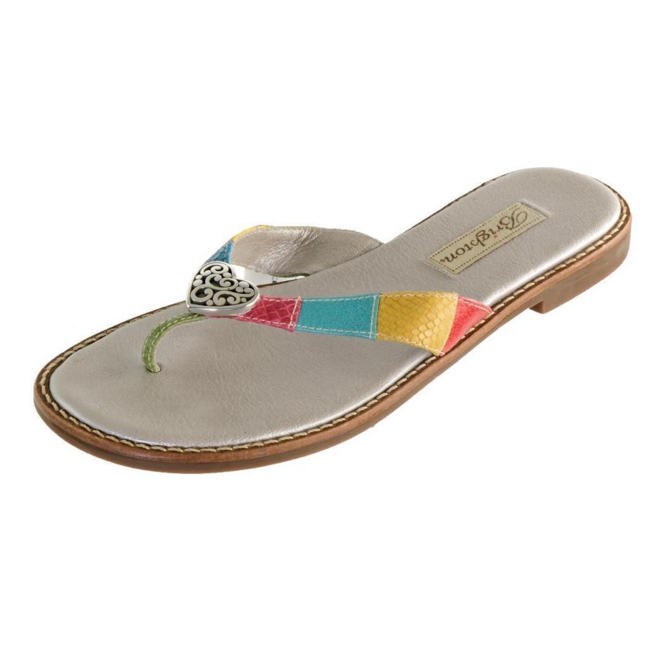 BRIGHTON thong slides / sandals. Size 8.5 M. Uppers... - Depop