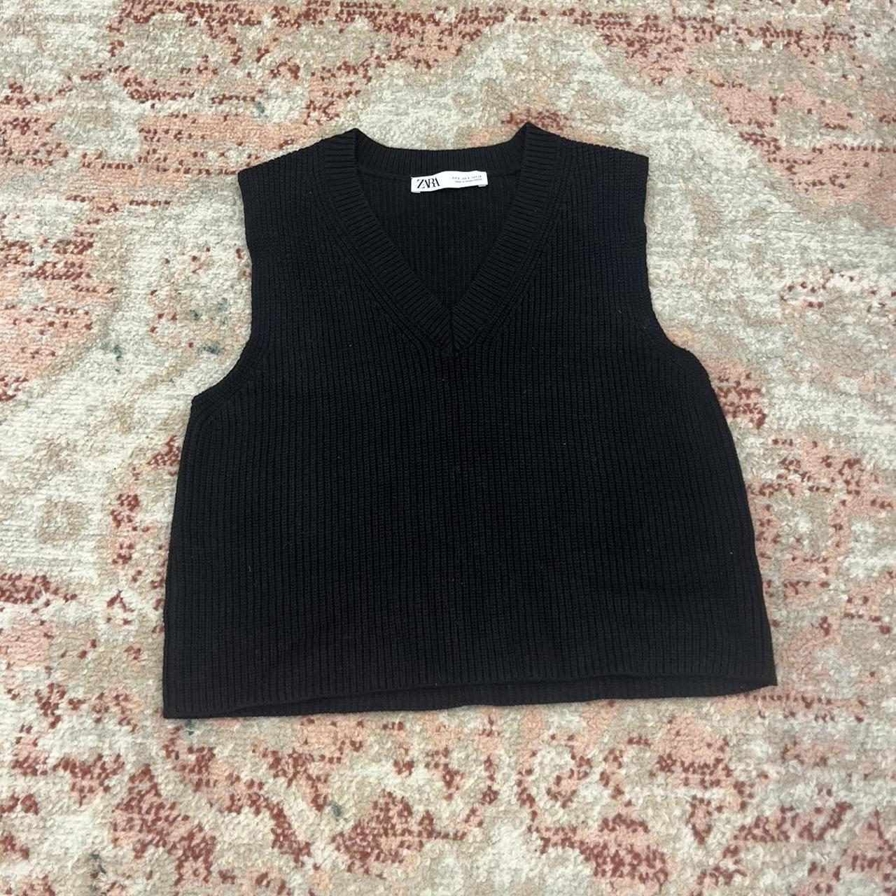 Zara black sweater vest - Small - Worn once - Depop