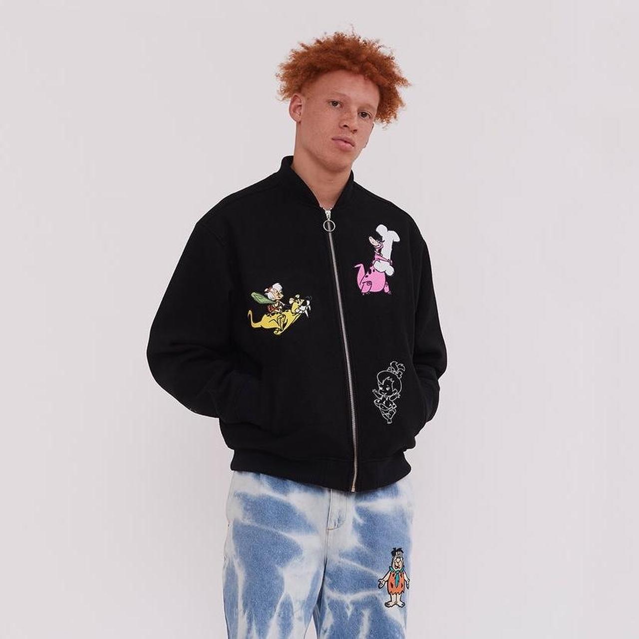 Lazy Oaf x The Flintstones Character Bomber... - Depop