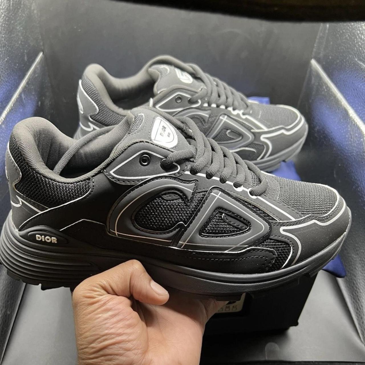 Christian Dior CD B30 Trainer/Sneaker 'Triple Black'... | Depop