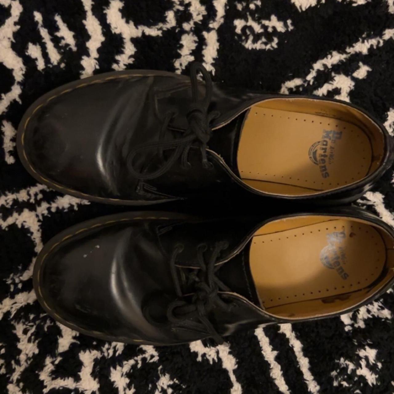 Black doc Martin shoes Very worn but no holes or... - Depop