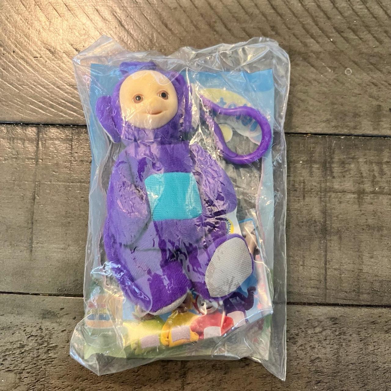 Vintage 1999 teletubbies purple plush back pack... - Depop