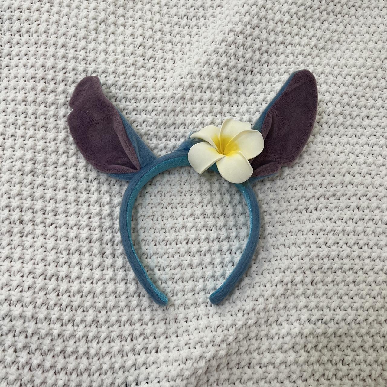 disney stitch ears authentic disney ears rarely worn... - Depop