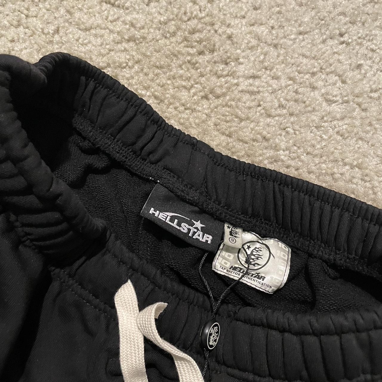 Hellstar shorts in black and grey - Depop