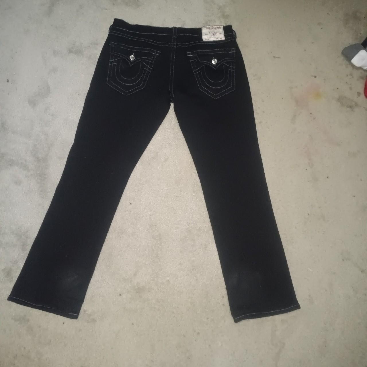 All black trueys with flap pocket size 36 - Depop