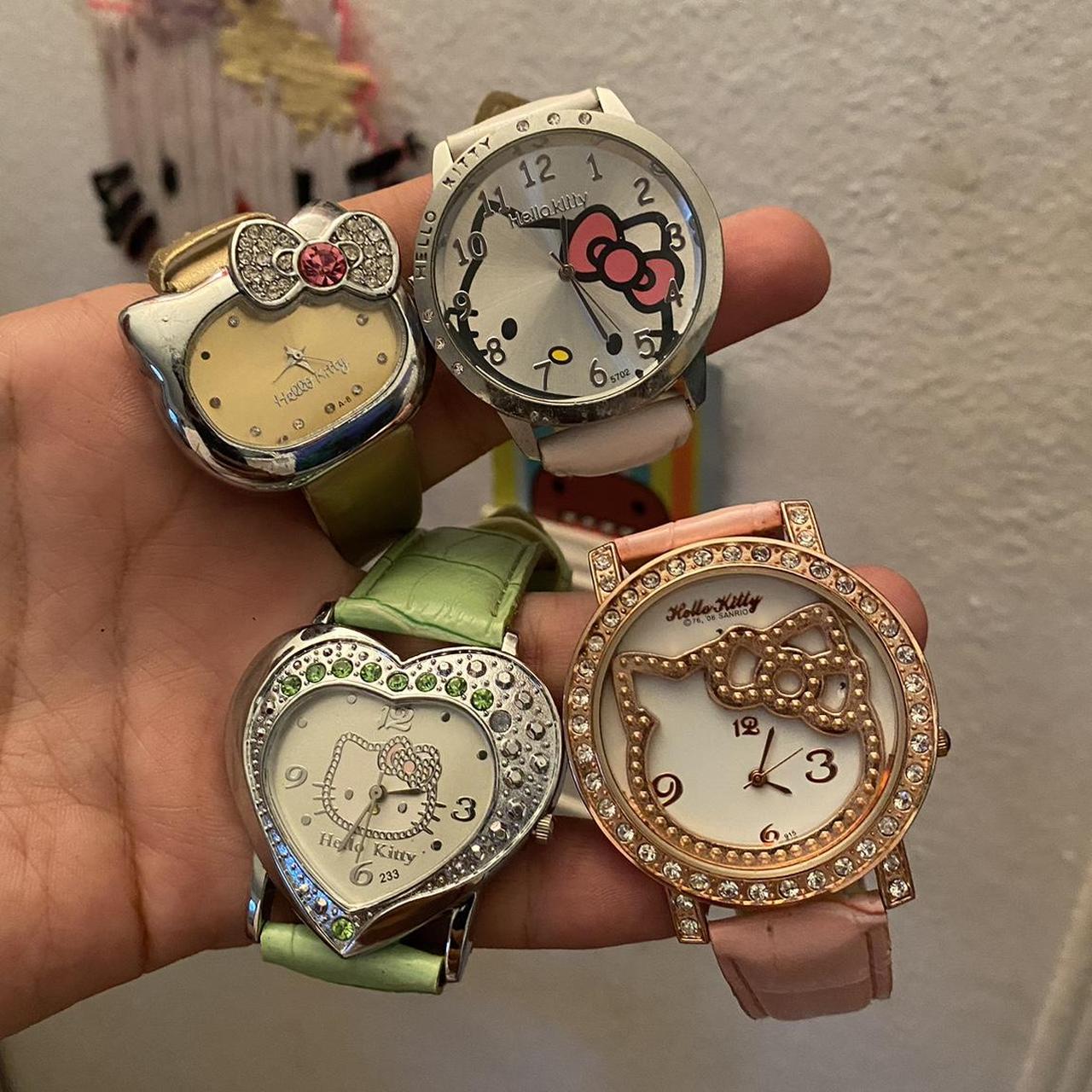 bundle of 4 hello kitty watches some have cracking... - Depop