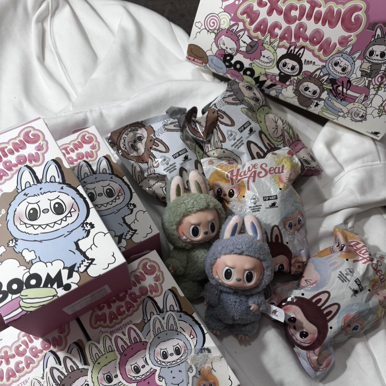 Labubu collection, some labubu are sealed and some... | Depop